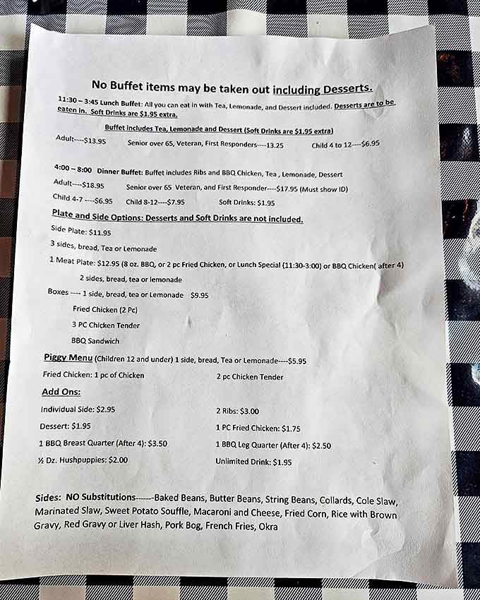 The menu that launched a thousand road trips. At these prices, the only thing more satisfying than the food is knowing what a bargain you're getting.