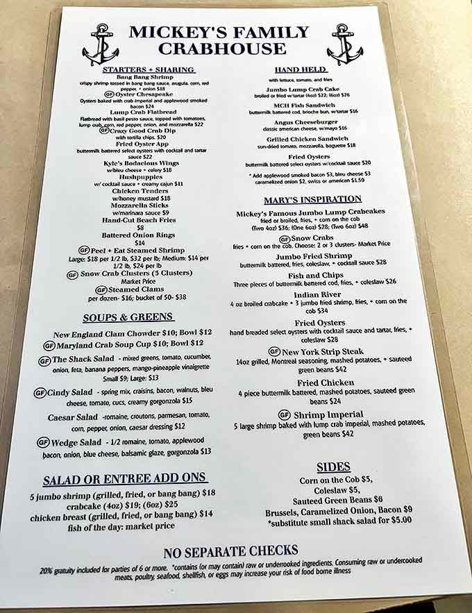 The menu reads like a love letter to the Chesapeake Bay&mdash;crab in every glorious form imaginable, from imperial to cake to cluster.