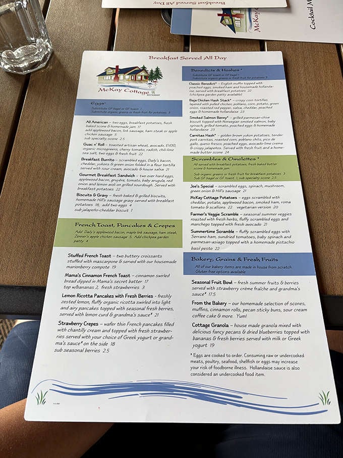 A menu that reads like a love letter to breakfast. When "served all day" are the three most beautiful words in the English language.