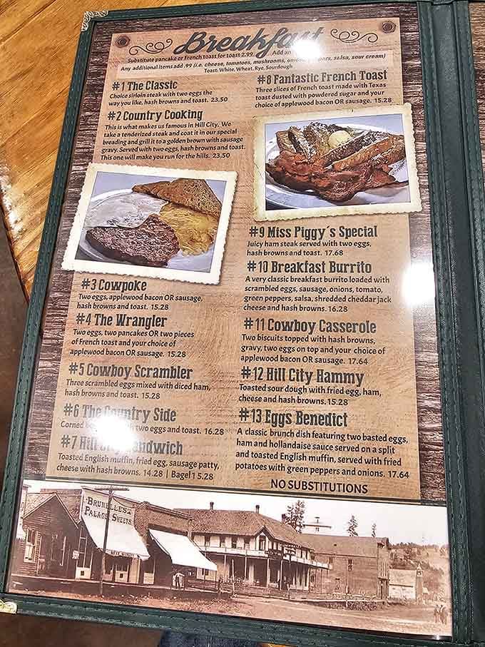 This menu isn't just a list of food&mdash;it's a roadmap to happiness. The "Country Cookin'" chicken fried steak isn't just famous; it's the local equivalent of a celebrity.