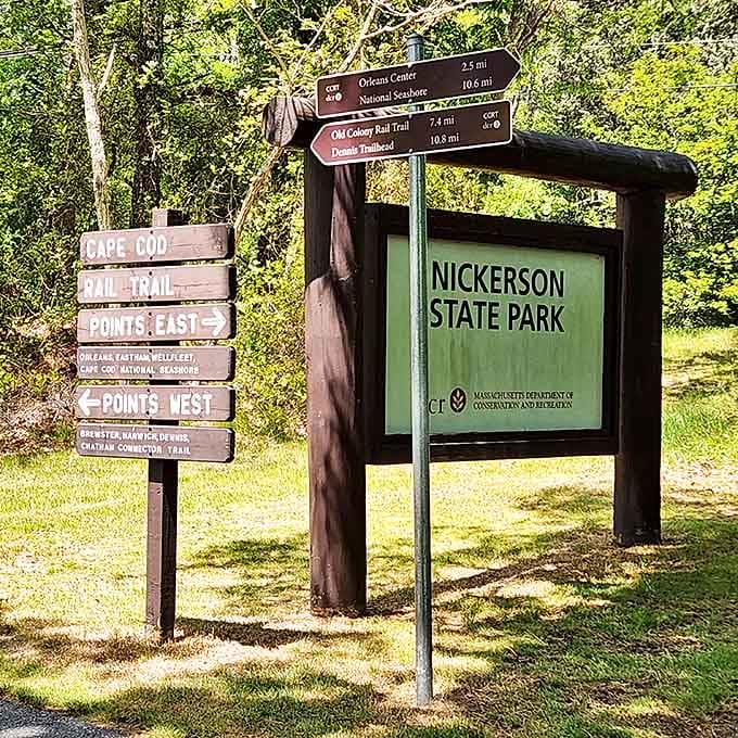 All roads lead to adventure at Nickerson. This signpost doesn't just point the way&mdash;it promises memories waiting around every bend.