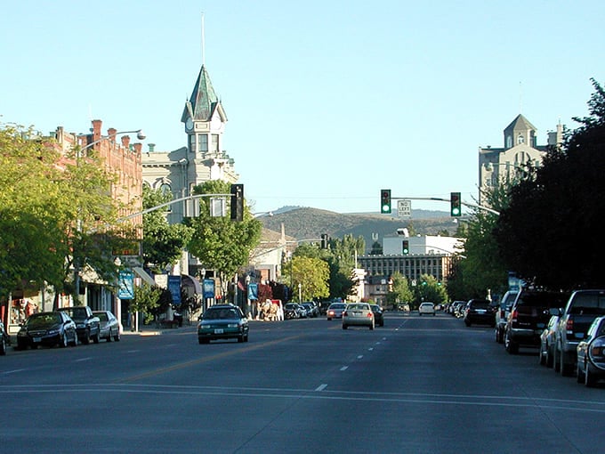 Victorian towers and mountain views combine to create downtown magic that would make Gunsmoke jealous.