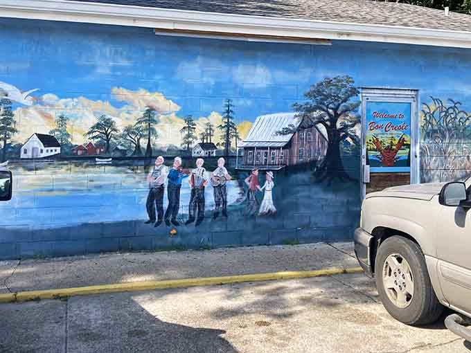 That mural isn't just decoration &ndash; it's a preview of the bayou flavors waiting inside this New Iberia gem.