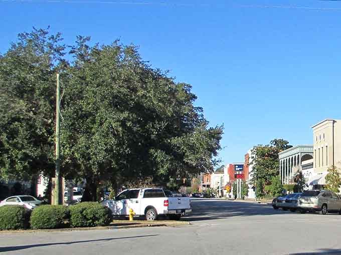 Towering oaks shade the streets where antebellum architecture meets modern Southern living in perfect harmony.