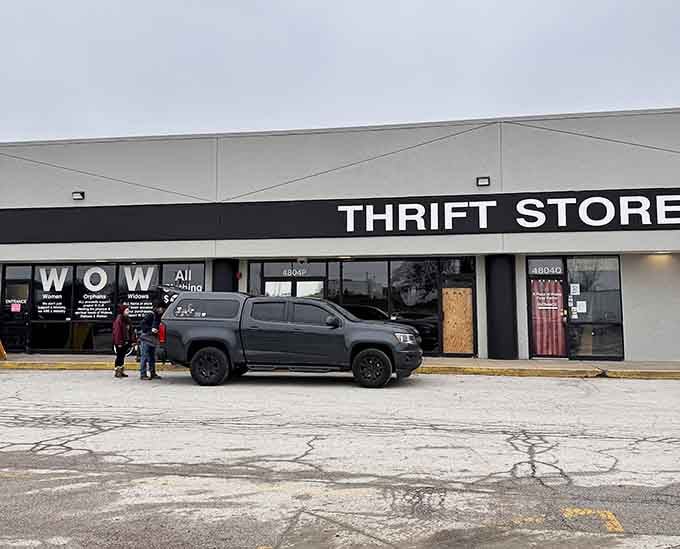 Simple signage and straightforward pricing make this no-nonsense thrift store a family favorite for budget-conscious shoppers.