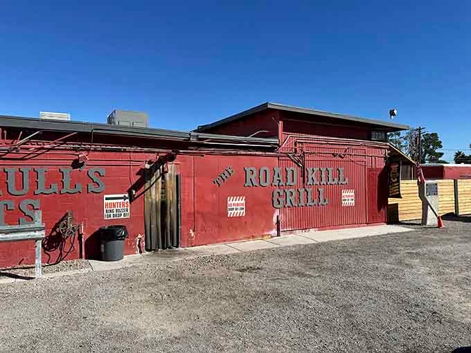 The Road Kill Grill's rustic red exterior isn't trying to impress anyone&mdash;until you taste what's smoking inside those walls.