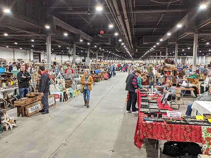 This massive indoor space feels like a warehouse of wonders where serious treasure hunters come to play.