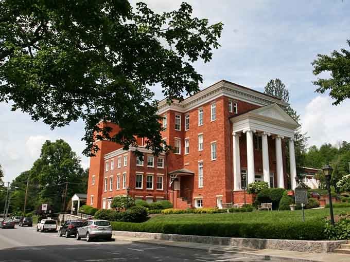 The heart of Lewisburg showcases its well-preserved architectural heritage, where each building tells a story of West Virginia's past.