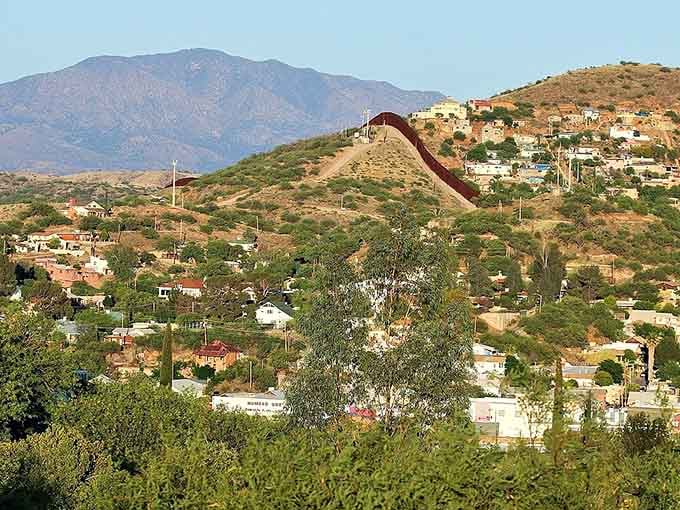 Nogales' hillside homes cascade down the landscape, where border town prices mean your pension goes further.