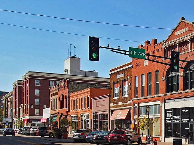 Saint Cloud's main street feels like stepping into a Norman Rockwell painting, where brick buildings and small businesses create that "they don't make 'em like this anymore" vibe.