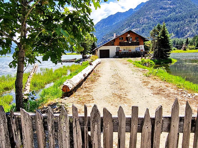Lakeside serenity at its finest. This rustic cabin in Stehekin offers the kind of peaceful isolation that makes you forget your email password.