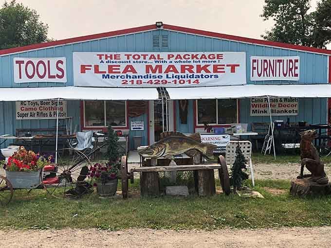 When the sign promises tools AND furniture, you know you're in for a serious browsing session, friends.