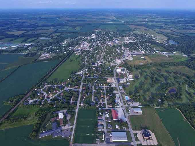 Tipton spreads across the Missouri prairie like a patchwork quilt, offering peaceful country living at bargain prices.