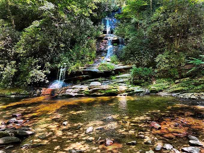 That crystal-clear pool reveals every pebble like nature's own high-definition TV, only better for your soul.