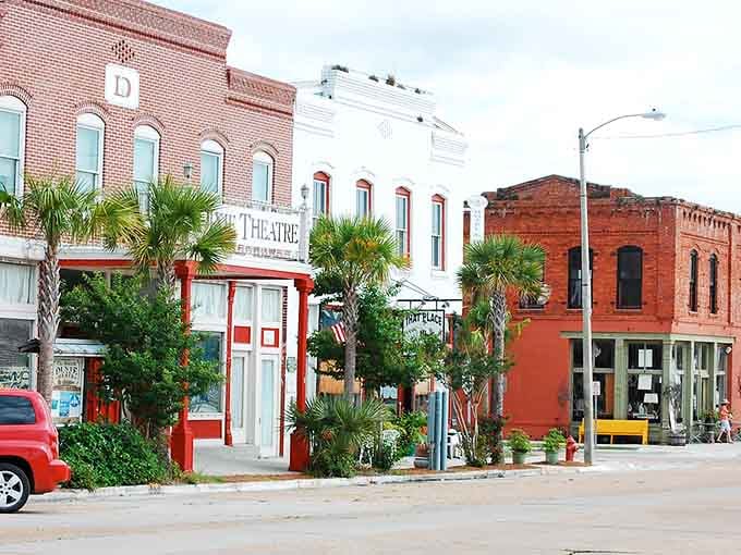 Palm trees and brick facades blend beautifully in this Panhandle treasure where every storefront tells its own unique story.