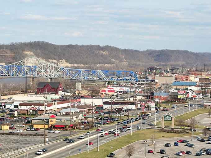 The blue bridge connects more than just riverbanks in Ashland—it links the town's proud past to its promising future.