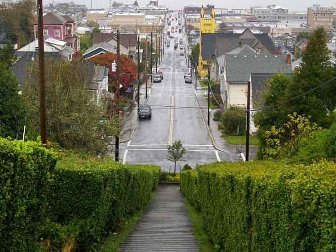 Looking down Astoria's steep avenues feels like peering into a storybook town where the Columbia River meets the sea.
