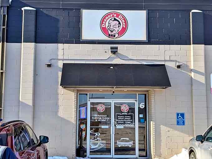 Deaner's modest entrance hides behind glass doors, but locals know the treasures waiting inside for breakfast.