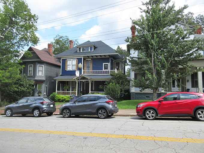 Tree-lined streets lead to a courthouse square where community gatherings happen and nobody charges admission to belong.