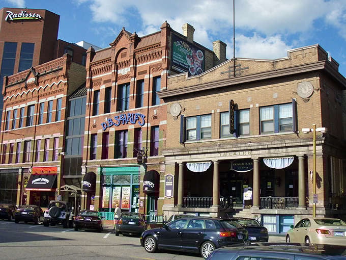 The historic facades of downtown Saint Cloud offer a glimpse into a time when buildings had personality and shopping local wasn't a trend&mdash;it was just shopping.