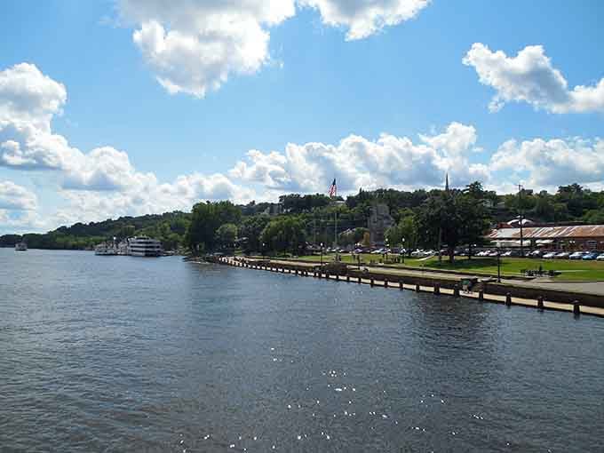That street leads straight to Lake Superior like a runway to paradise, and the view never disappoints.
