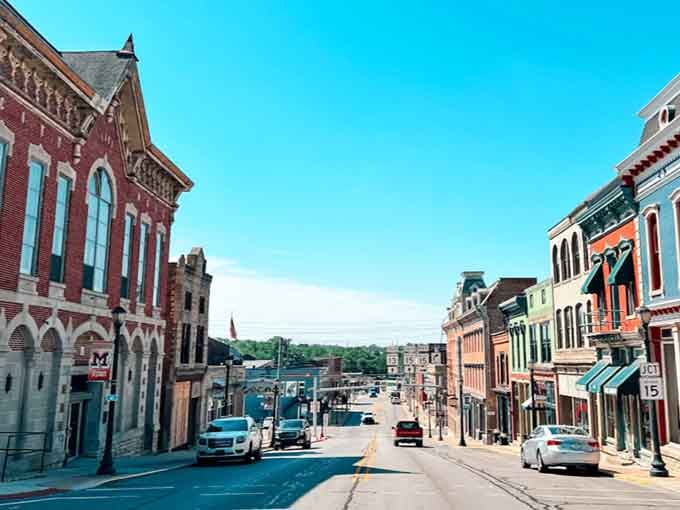 Main Street stretches ahead with the kind of perspective that makes you want to slow down and breathe.