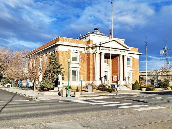 The Lyon County Courthouse in Yerington stands as a testament to the town's rich history and community pride.