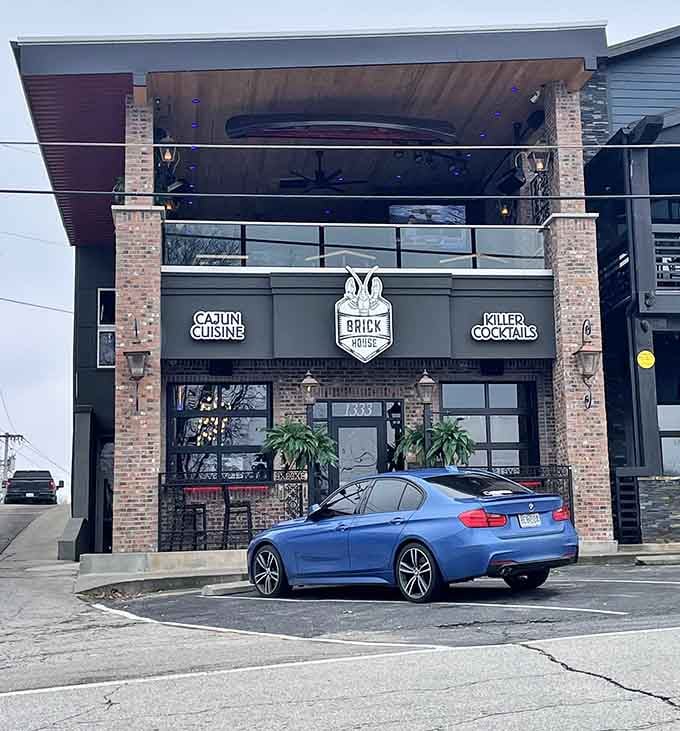 That modern two-story design with stone columns and balcony seating proves gastropubs can look sharp without losing their welcoming soul.