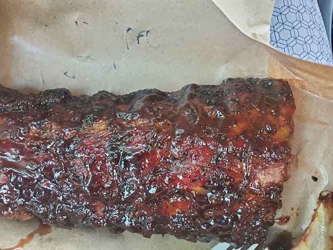 When ribs glisten like this, you know someone in the kitchen is doing something very, very right.