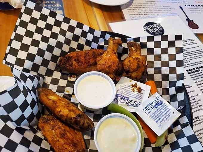 Golden, crispy wings with celery and ranch prove some classics never need a remix or apology.