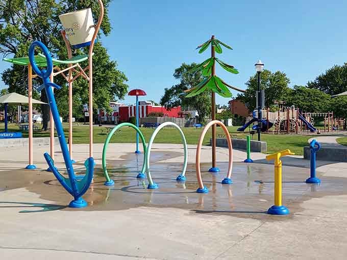 Mich-e-ke-wis Park's splash pad proves summer fun doesn't need a hefty admission fee or long security lines.