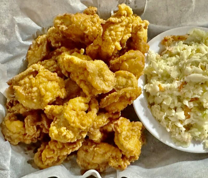 Golden, crispy fried oysters that prove sometimes the simplest preparations are the most spectacular on your taste buds.