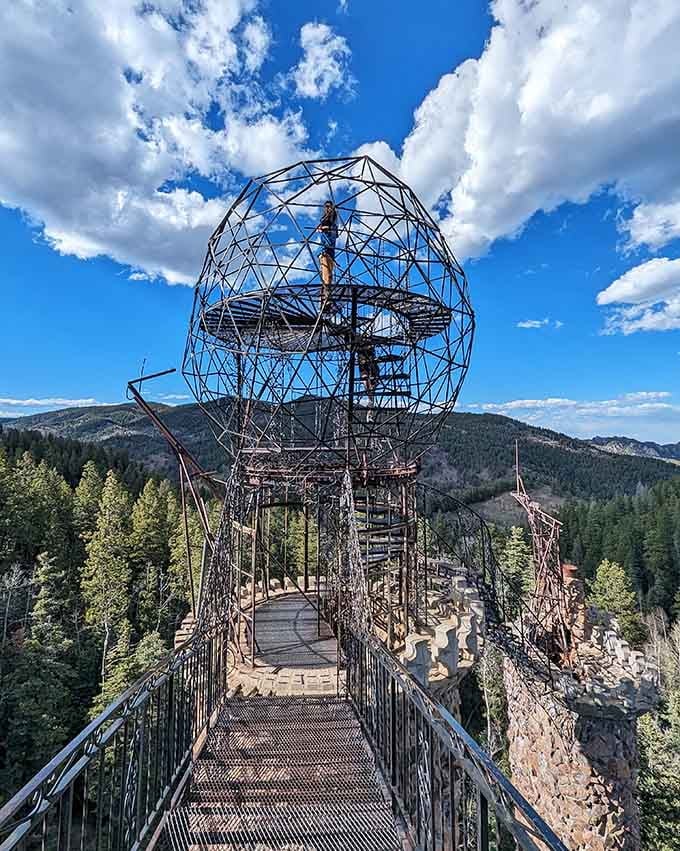 That spiral staircase isn't just architecture, it's a commitment test disguised as wrought iron and ambition.