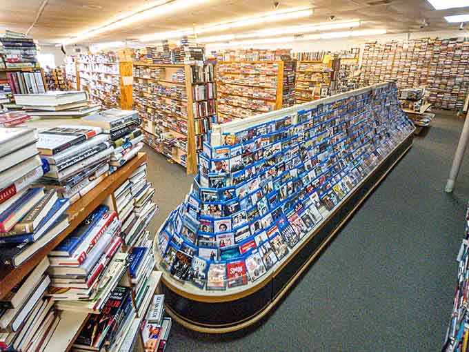 The DVD section proves that physical media isn't dead – it's just waiting for people who appreciate actually owning their entertainment.