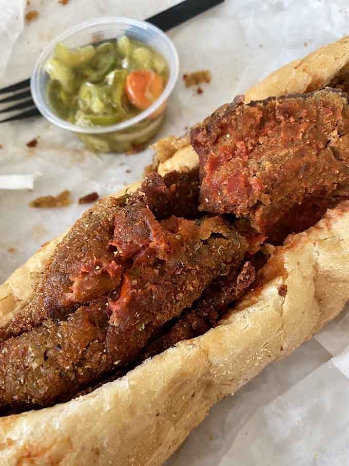That breaded steak sandwich isn't just a meal, it's an event&mdash;crispy, saucy perfection that demands both hands and zero shame.
