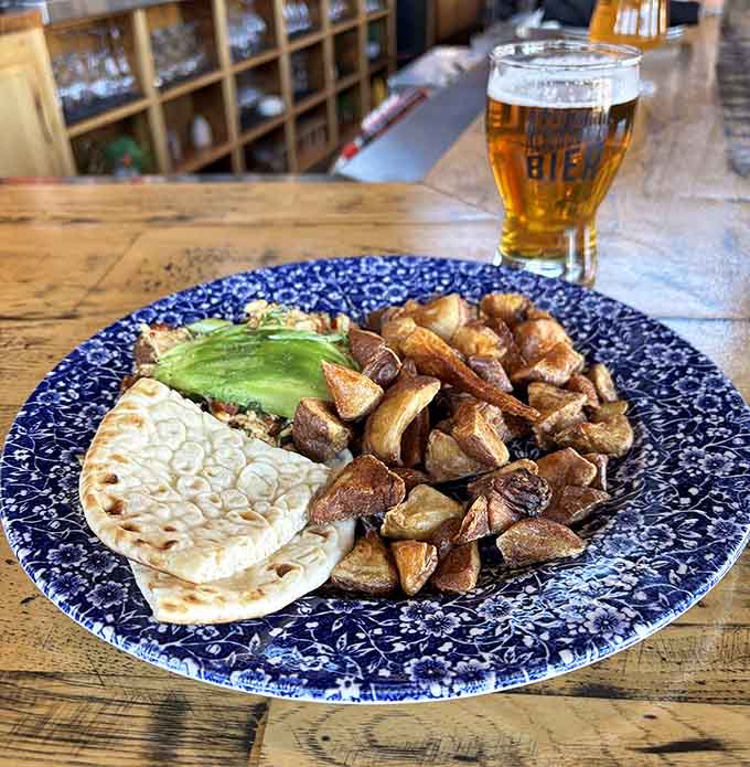 Roasted potatoes and flatbread prove that brunch doesn't need a plane ticket to feel like a European vacation.