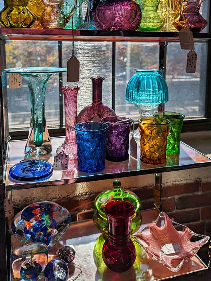 Colored glass catching sunlight like a rainbow decided to retire and open a permanent exhibition in Lawrence.