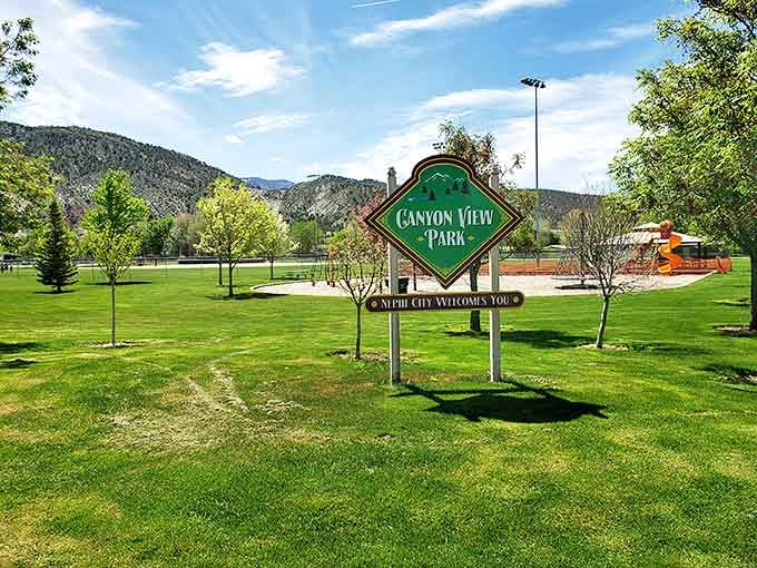 Canyon View Park lives up to its name with mountain vistas that make even the most dedicated smartphone addicts look up and gasp.