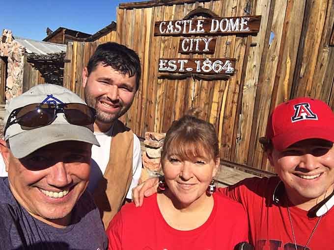 Nothing says "family adventure" quite like posing where miners once struck it rich, or went broke trying.