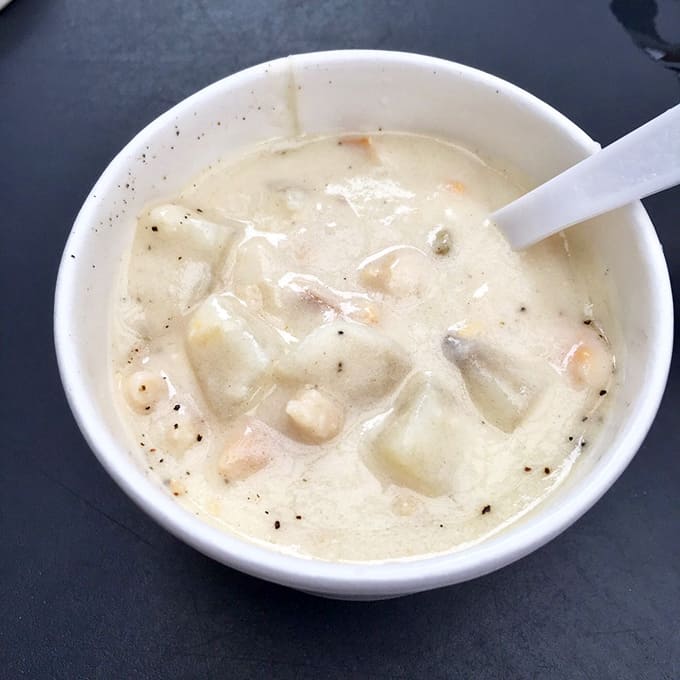 This isn't just chowder; it's a creamy revelation studded with tender clams that makes you question every other version you've ever had.