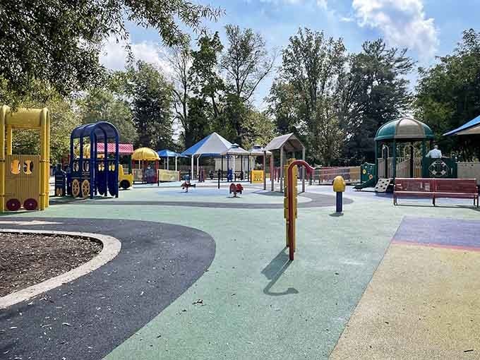 Multiple play zones mean kids spread out naturally, like they've discovered their own personal adventure waiting to happen.