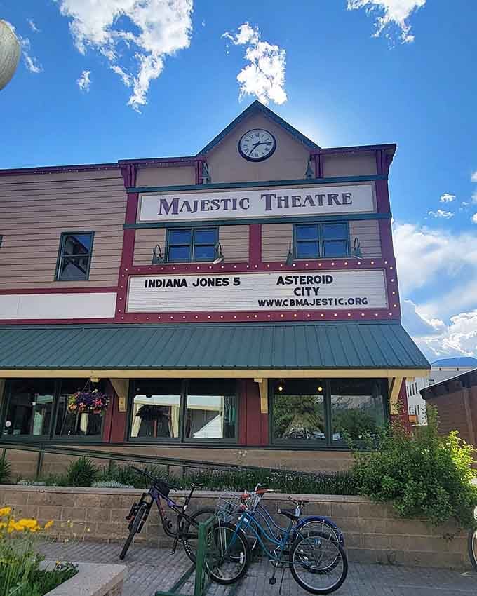 The Majestic Theatre keeps the silver screen tradition alive in a town that values culture as much as powder.