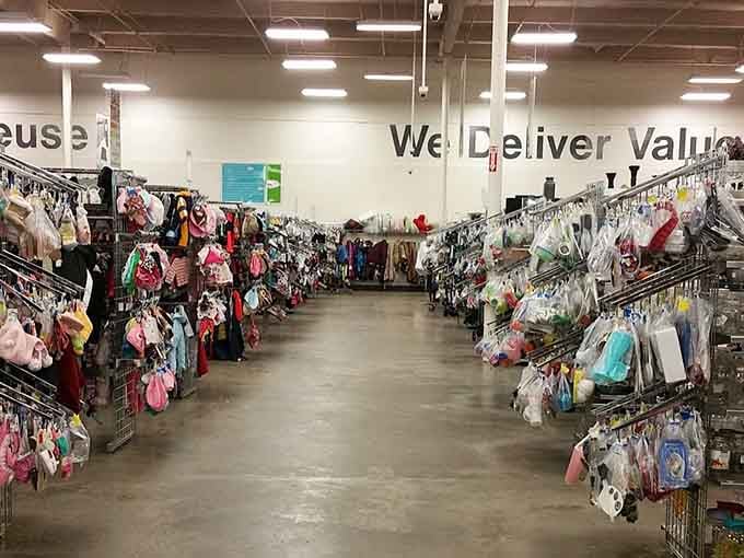 These aisles go on forever, proving that "just a quick browse" is the biggest lie you'll tell yourself today.