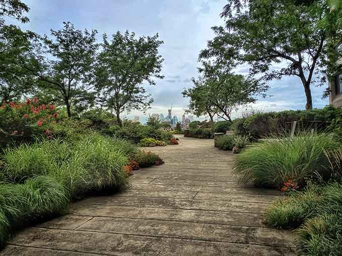 A garden path that feels like you've stepped into a different city entirely, minus the plane ticket.