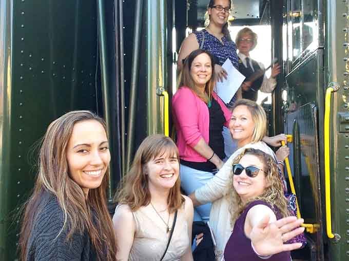 All aboard for smiles! This is what pure joy looks like when nobody's asking "are we there yet?"