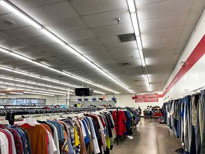 The men's section goes on forever, proving that guys deserve just as many clothing options as everyone else.