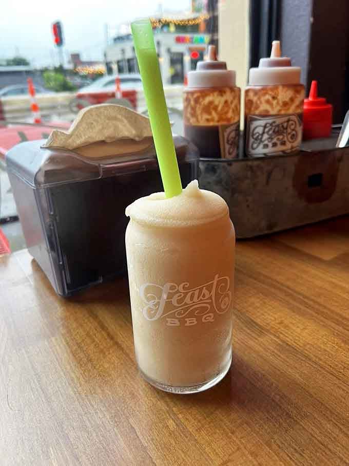 That bourbon slushy is basically Kentucky in a glass, and yes, it pairs perfectly with everything on the menu.