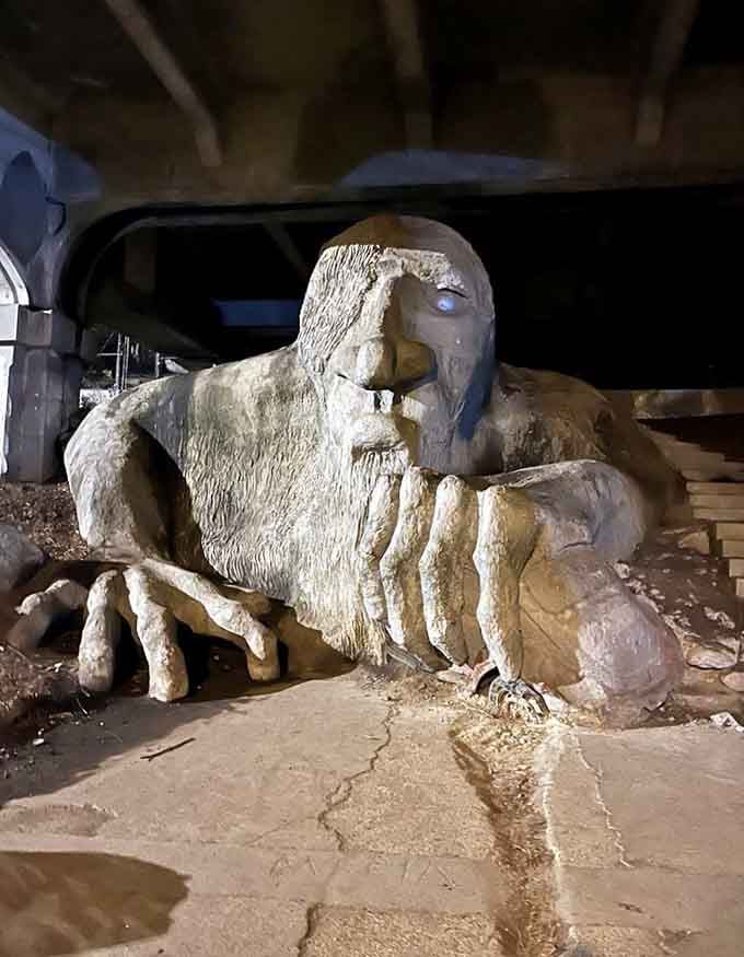 That glowing hubcap eye has seen things. Mostly tourists taking selfies, but still, things.