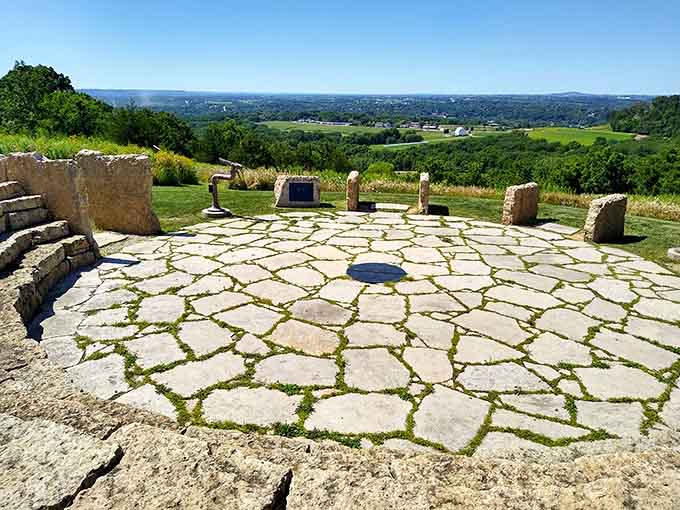 Ancient stones meet endless views at Horseshoe Mound, where Instagram photos practically take themselves if you can stop staring.