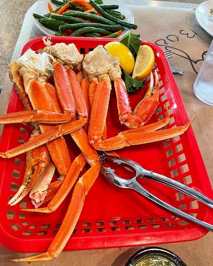 Snow crab legs this beautiful deserve their own spotlight, complete with lemon wedges and melted butter dreams.